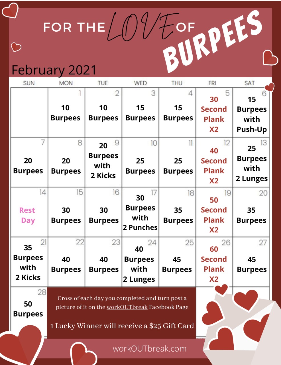 February Challenge – workOUTbreak with Melissa